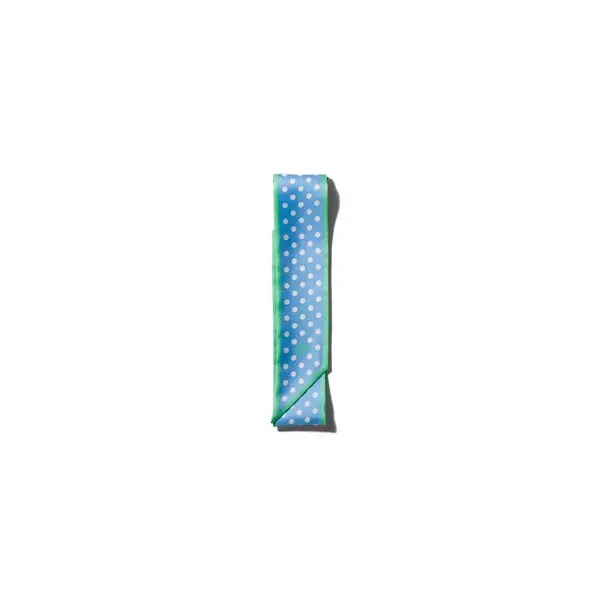 Miu Miu Printed Twill Scarf - Periwinkle/jade