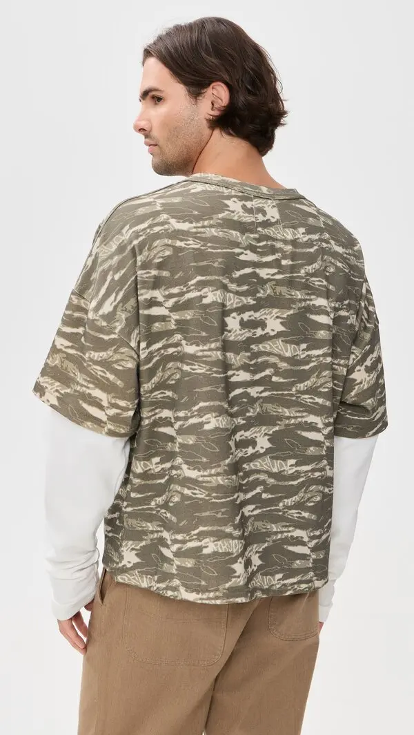 Rhude Tiger Camo Double-layered Tee