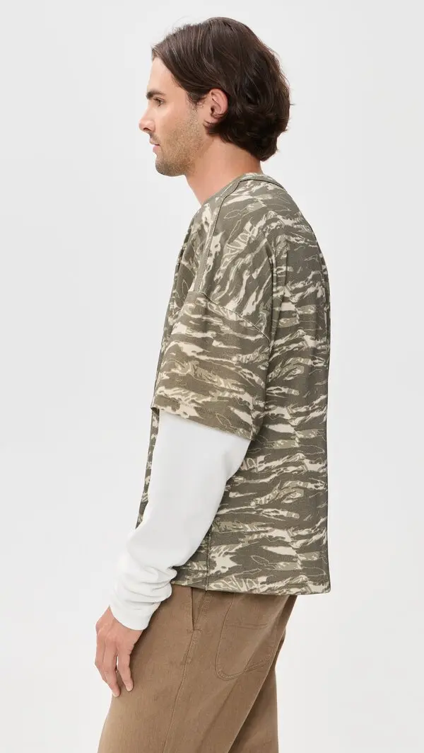 Rhude Tiger Camo Double-layered Tee