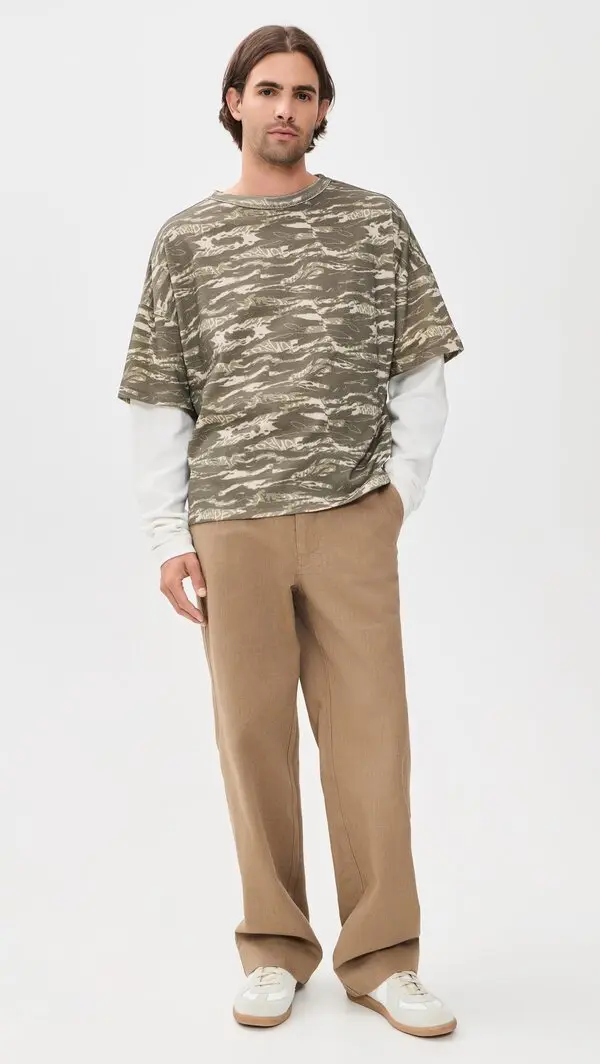 Rhude Tiger Camo Double-layered Tee