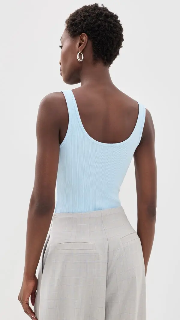 L'Agence Nica Scoop Thong Bodysuit - Cool Blue