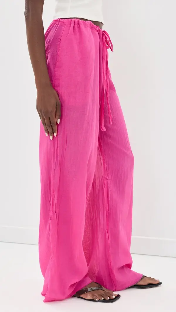 ALL THREE Cotton Voile Demi Pants