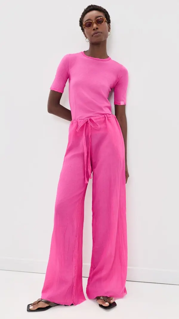 ALL THREE Cotton Voile Demi Pants