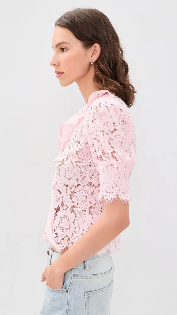 Generation Love Lulu Lace Ruffle Blouse
