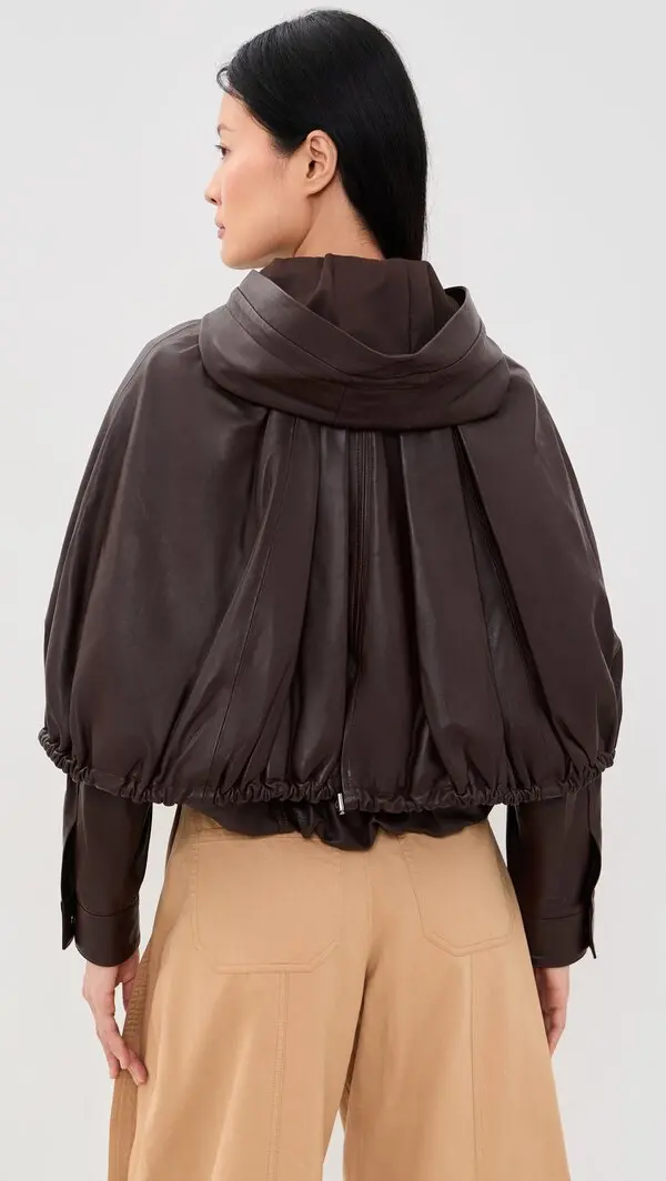 Sea Thompson Leather Cape Jacket