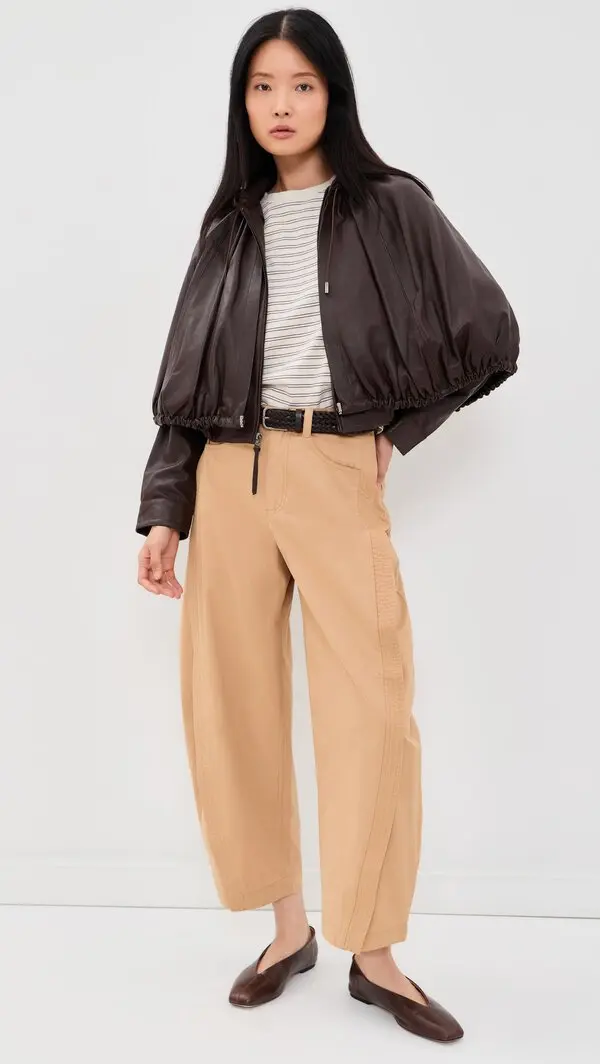 Sea Thompson Leather Cape Jacket