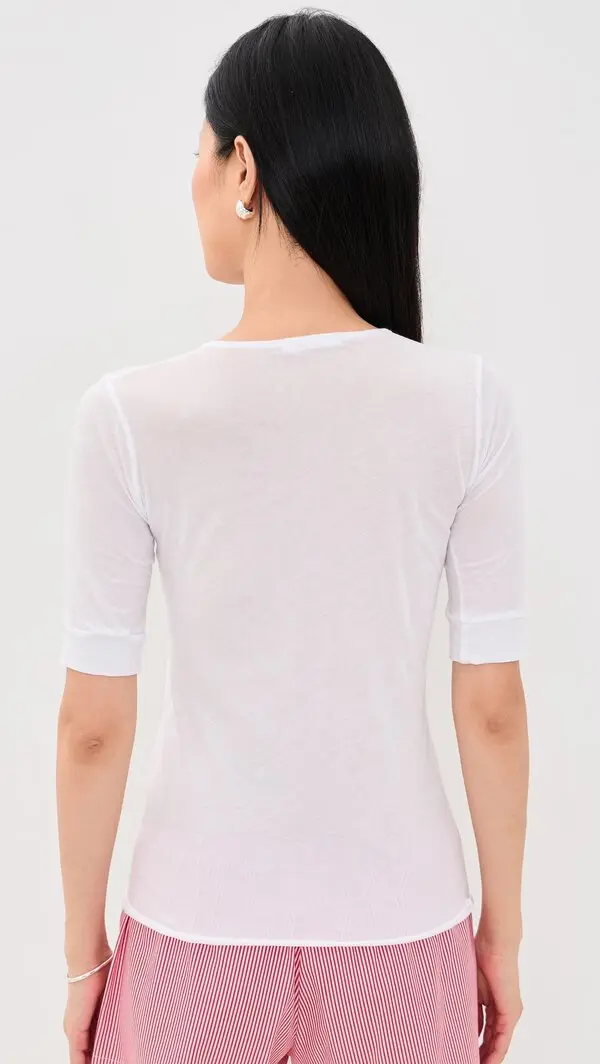 ALL THREE Gaia Tissue Cotton Henley Top