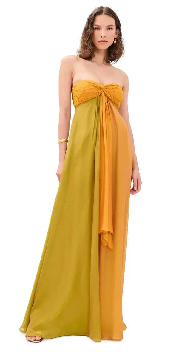 Retrofete Lunaria Chiffon Maxi Dress - Iridescent Multi