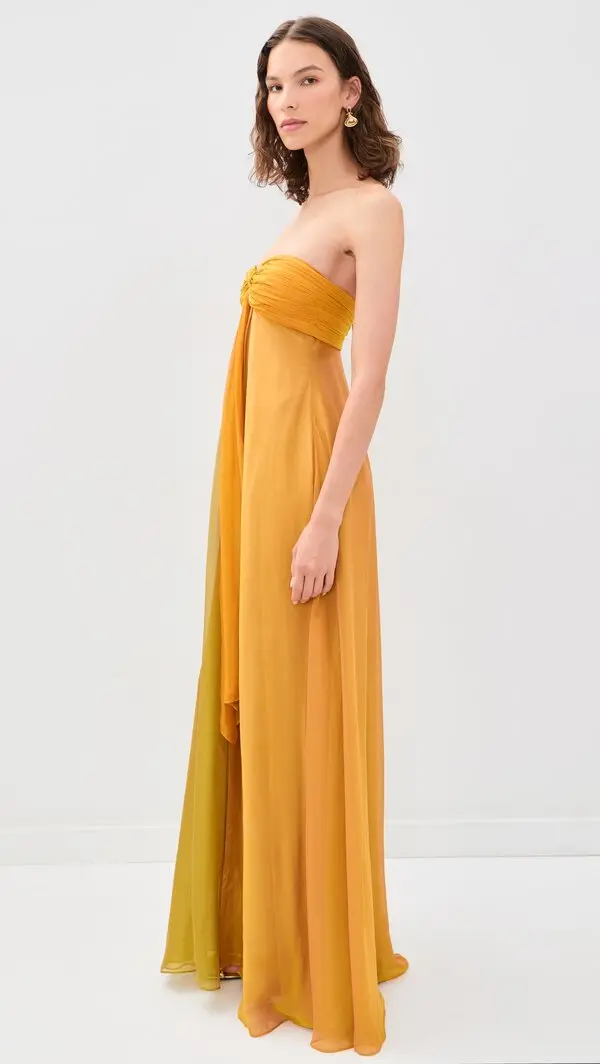 Retrofete Lunaria Chiffon Maxi Dress - Iridescent Multi