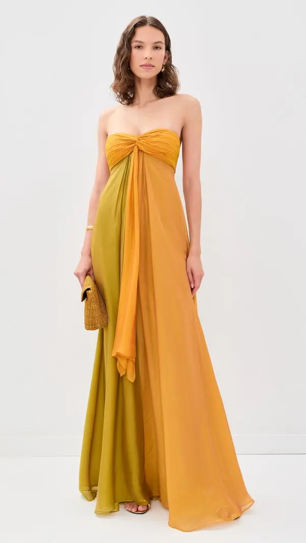 Retrofete Lunaria Chiffon Maxi Dress - Iridescent Multi