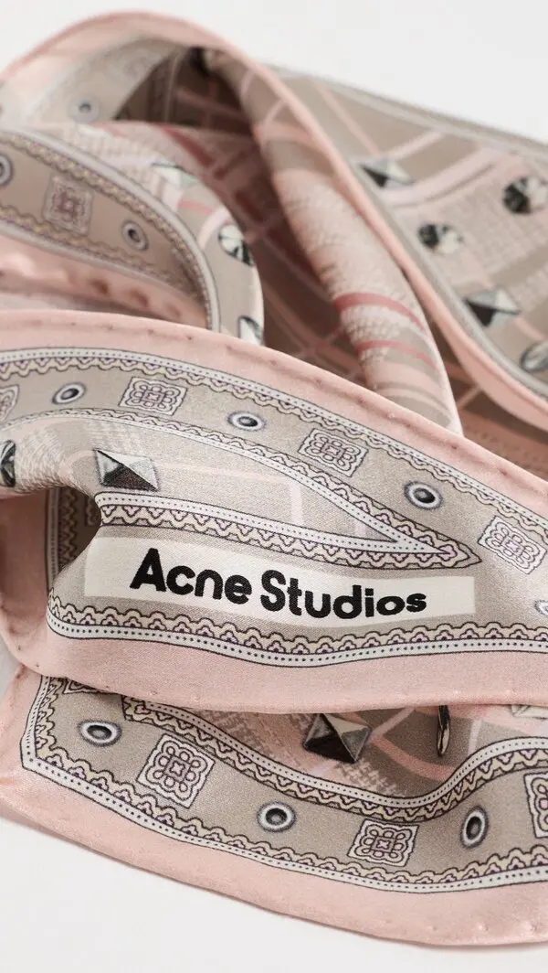 Acne Studios Volta Triangle Check Scarf