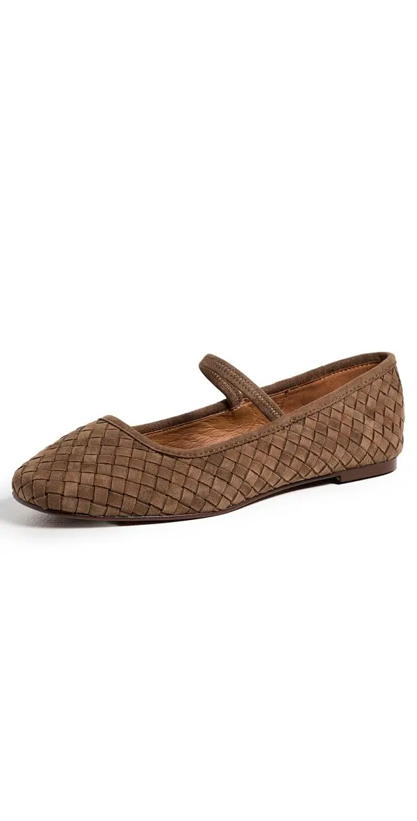Madewell Greta Woven Flats - Light Umber
