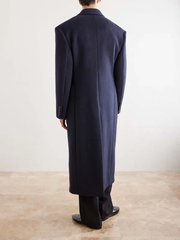 Saint Laurent Double-breasted Wool-blend Coat
