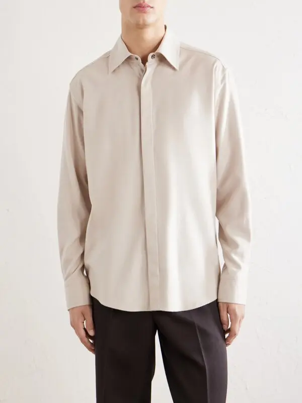 Herno Silk And Cashmere-blend Shirt
