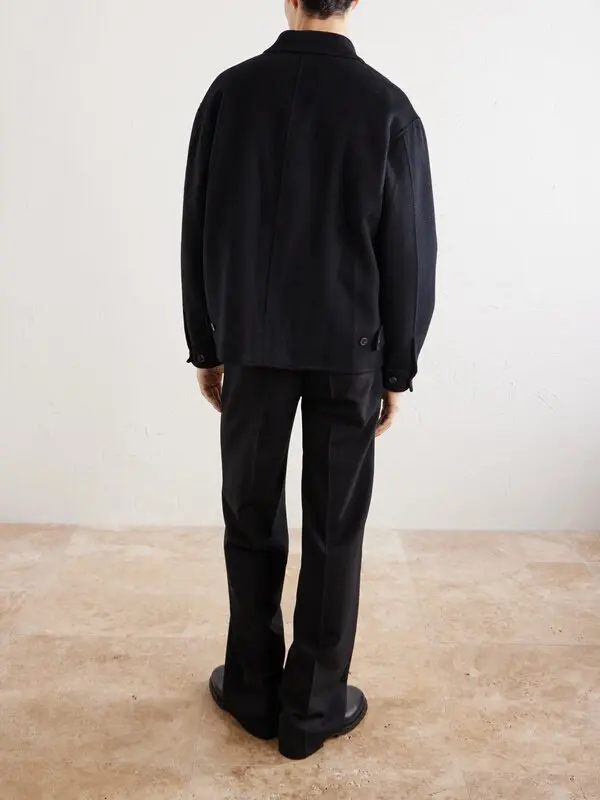 FRAME Wool-felt Blouson Jacket