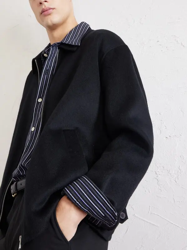 FRAME Wool-felt Blouson Jacket
