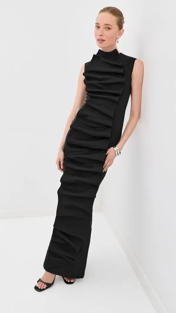 A.W.A.K.E. Mode Sleeveless Maxi Dress With Ripple Detail