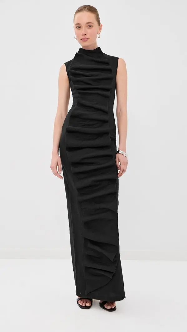 A.W.A.K.E. Mode Sleeveless Maxi Dress With Ripple Detail