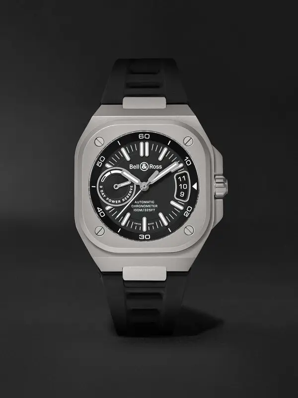 BELL & ROSS Br-x5 Automatic Chronometer Titanium Watch, Ref. Brx5r-bl-ti/srb