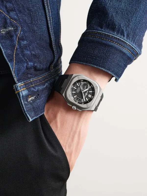 BELL & ROSS Br-x5 Automatic Chronometer Titanium Watch, Ref. Brx5r-bl-ti/srb