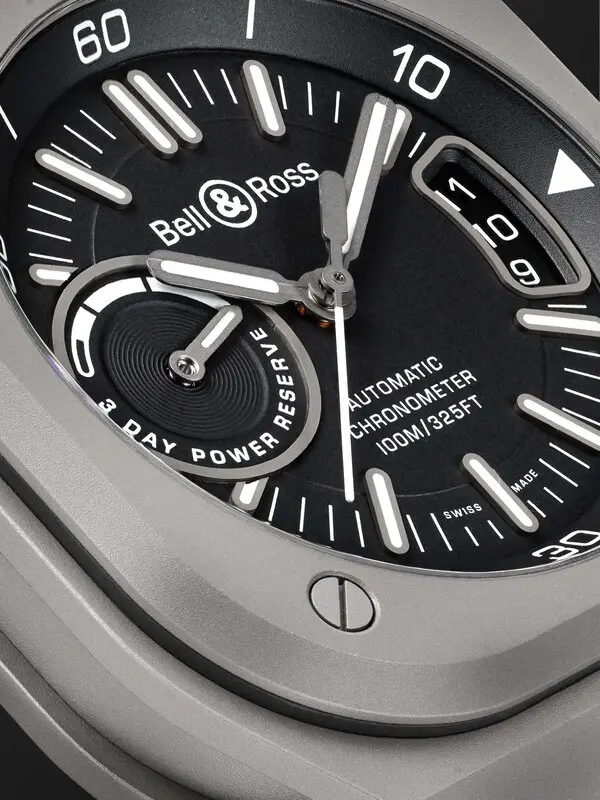 BELL & ROSS Br-x5 Automatic Chronometer Titanium Watch, Ref. Brx5r-bl-ti/srb