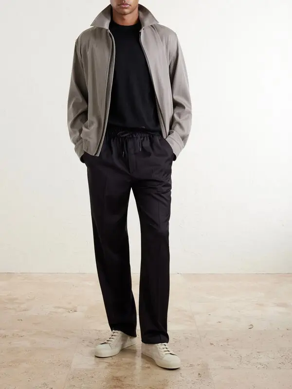 Brioni Cashmere And Silk-blend T-shirt - Black