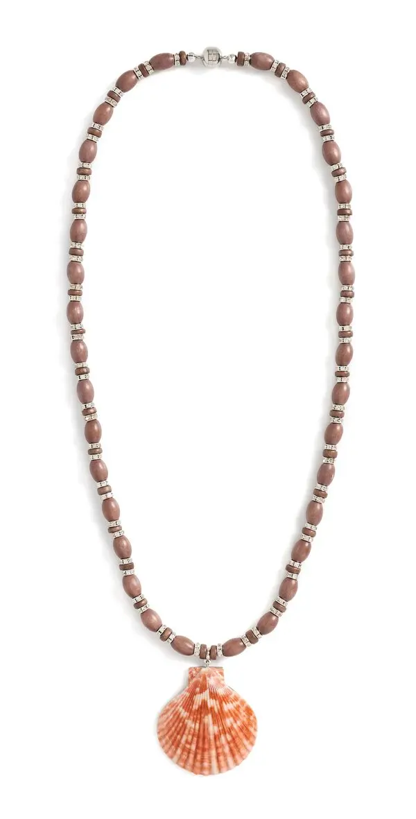 JULIETTA Marea Shell Necklace - Brown/orange