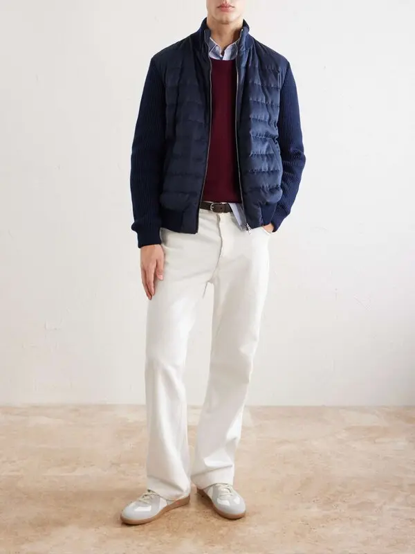 Herno Quilted Down Jacket - Navy