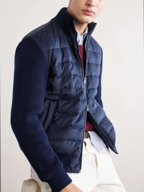 Herno Quilted Down Jacket - Navy