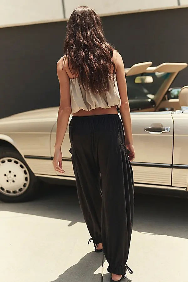 Free People Dew Drop Harem Pants - Fp Black