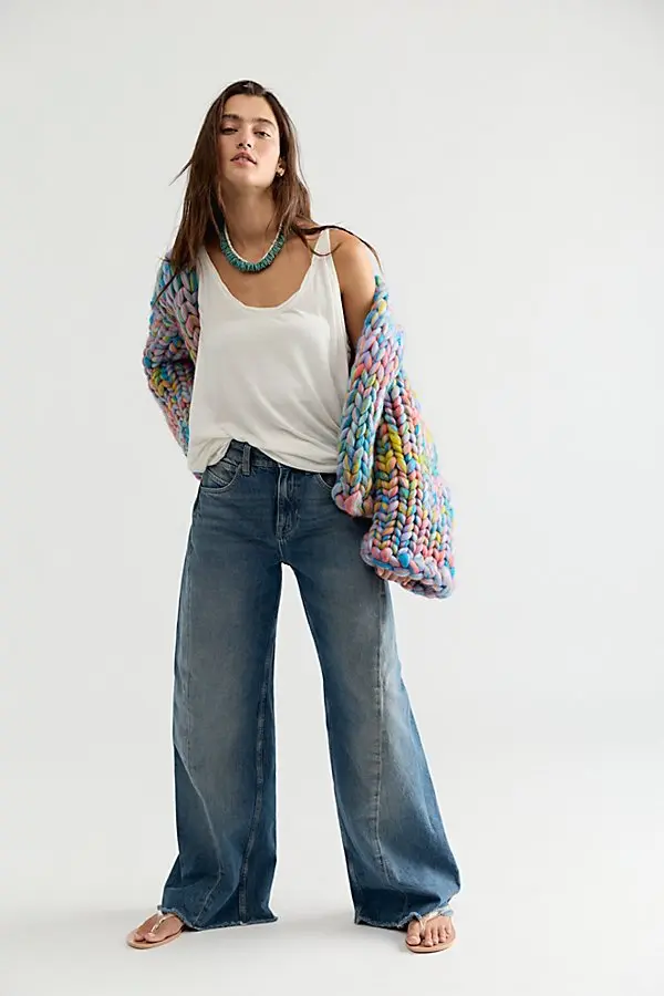 HOPE MACAULAY Chunky Knit Cardigan