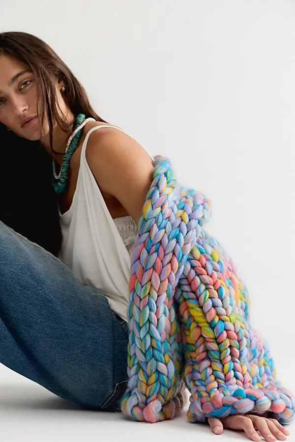 HOPE MACAULAY Chunky Knit Cardigan