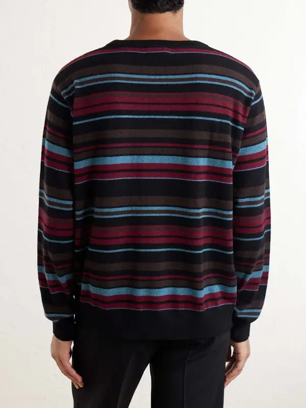 Dries Van Noten Muroli Striped Cashmere Sweater