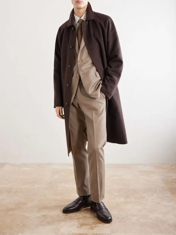 Kiton Wool And Cashmere-blend Coat