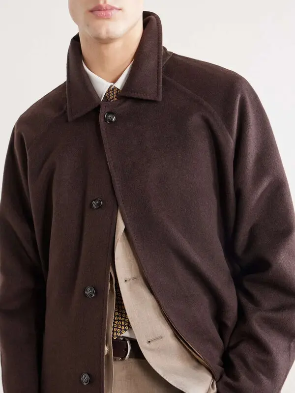 Kiton Wool And Cashmere-blend Coat