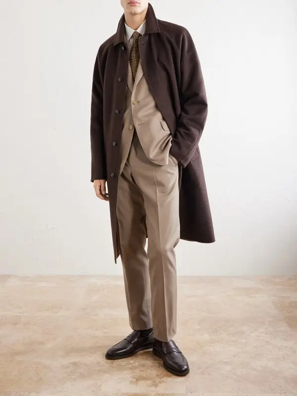 Kiton Wool And Cashmere-blend Coat