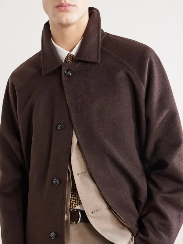 Kiton Wool And Cashmere-blend Coat