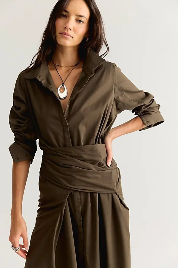 NICHOLAS K Tie Maxi Dress