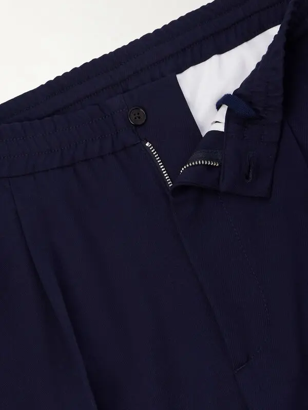 Dunhill Straight-leg Pleated Virgin Wool-twill Trousers