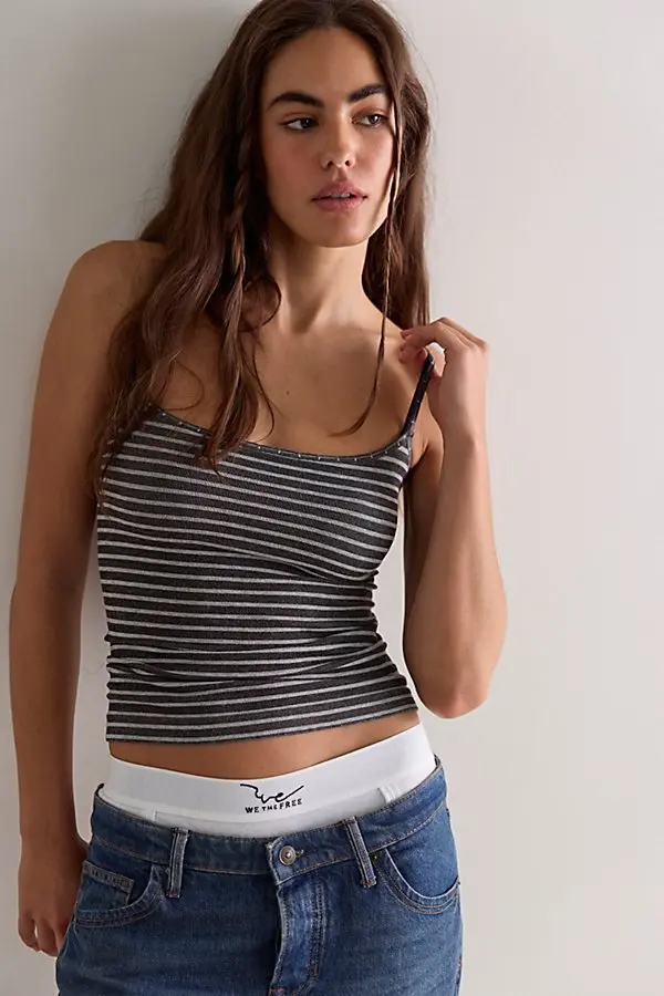 Free People Striped Modal Blend Cami