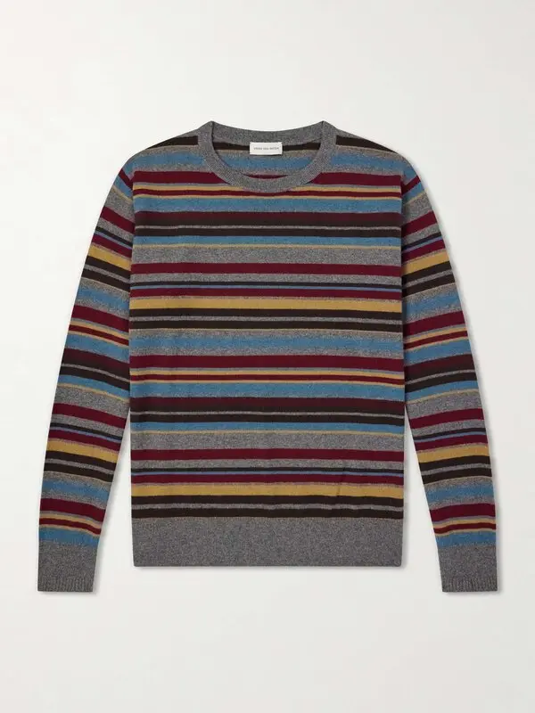 Dries Van Noten Muroli Striped Cashmere Sweater