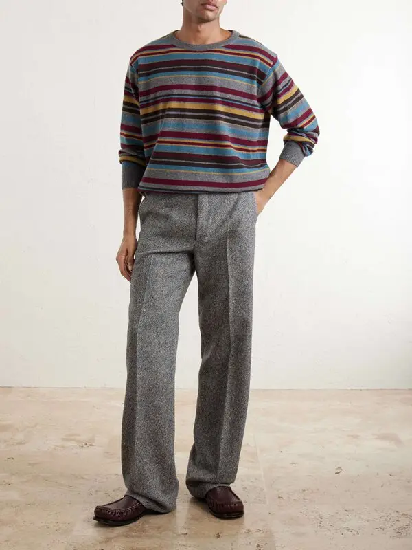 Dries Van Noten Muroli Striped Cashmere Sweater