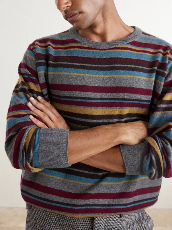 Dries Van Noten Striped Cashmere Sweater