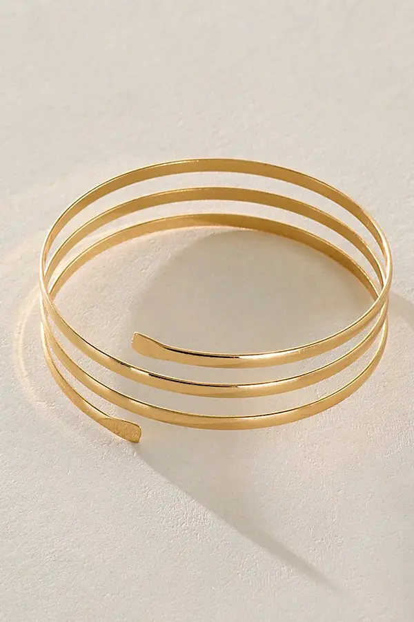 Free People Twisted Arm Cuff - Gold