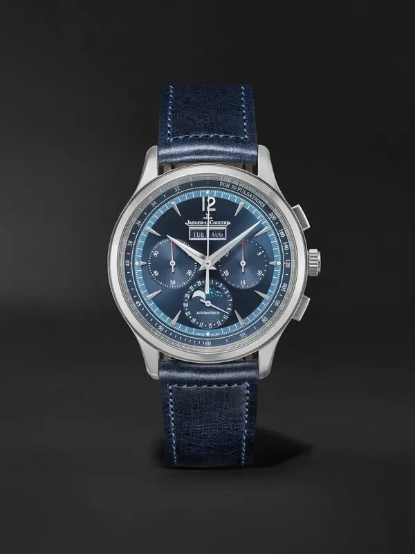 JAEGER-LECOULTRE Master Control Automatic Chronograph Stainless Steel Watch - Blue