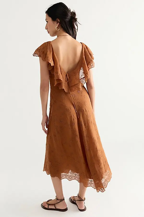 Free People Lovely Lovely Midi Dress - Hazel