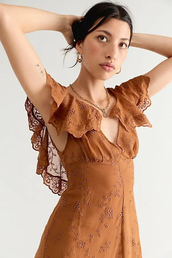 Free People Lovely Lovely Midi Dress - Hazel