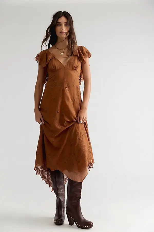 Free People Lovely Lovely Midi Dress - Hazel