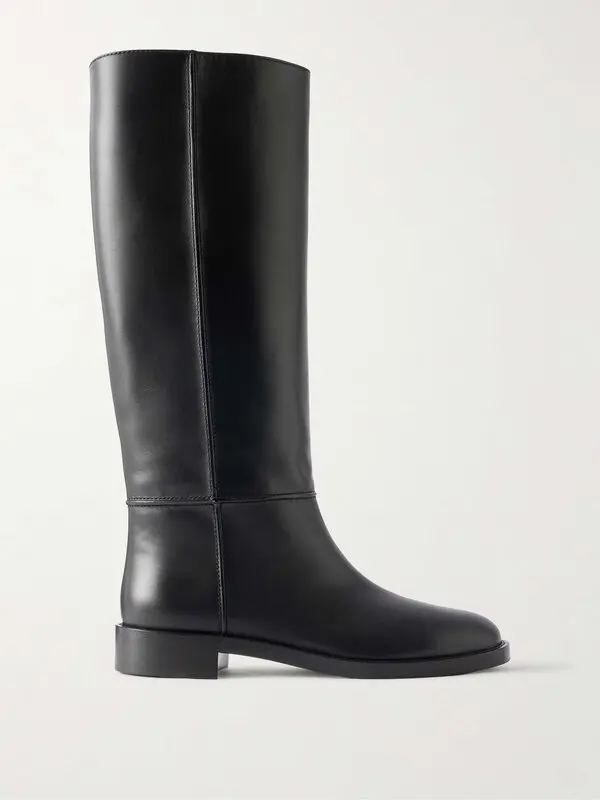 GIANVITO ROSSI Riding Leather Knee-height Boots