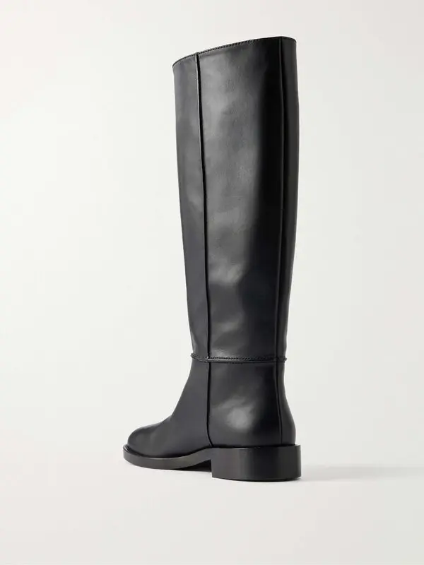 GIANVITO ROSSI Riding Leather Knee-height Boots